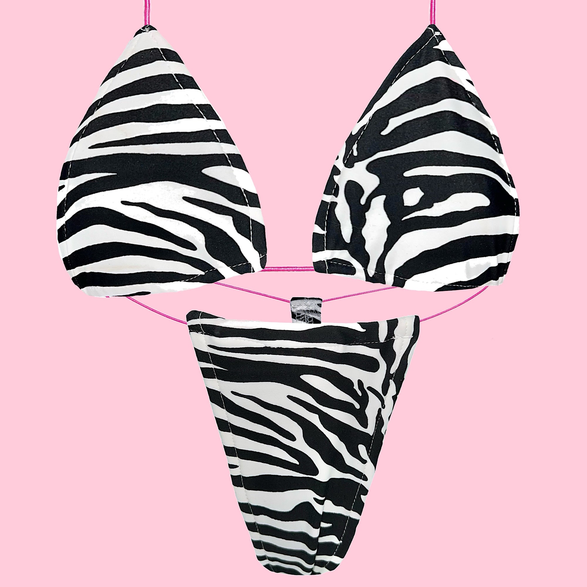 Stripper Exotic Dancer Cam Girl Microkini Zebra Print Angel Candy Angel Candy Shop